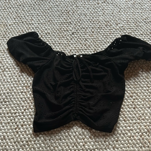 Love Tree | Tops | Eyelet Smocked Back Crop Top Love Tree | Poshmark